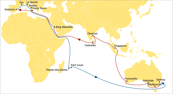 Australia Express Service | MSC