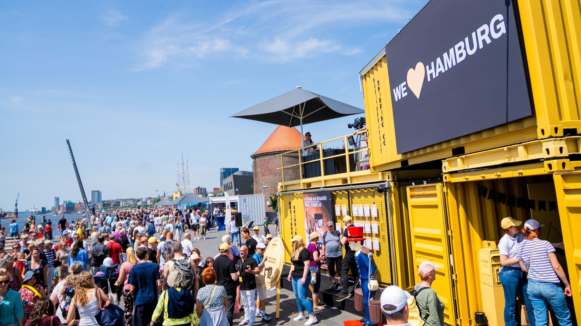 hamburgs streets turn yellow for the vibrant msc yellow festival | MSC