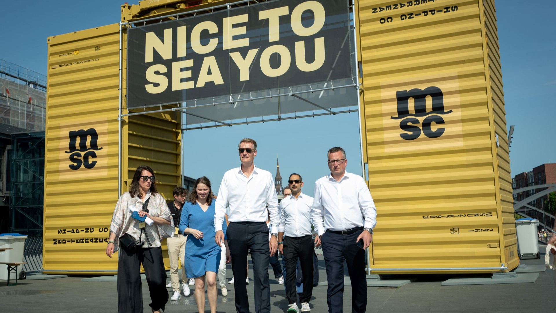 hamburgs streets turn yellow for the vibrant msc yellow festival | MSC