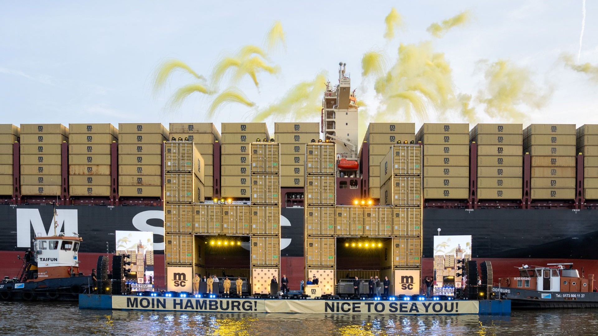 hamburgs streets turn yellow for the vibrant msc yellow festival | MSC