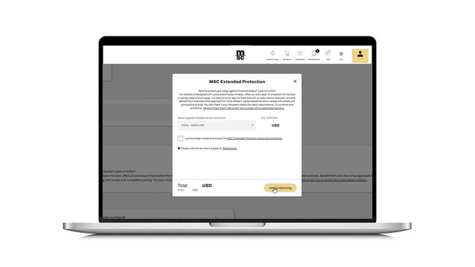 Extended Cargo Protection | MSC